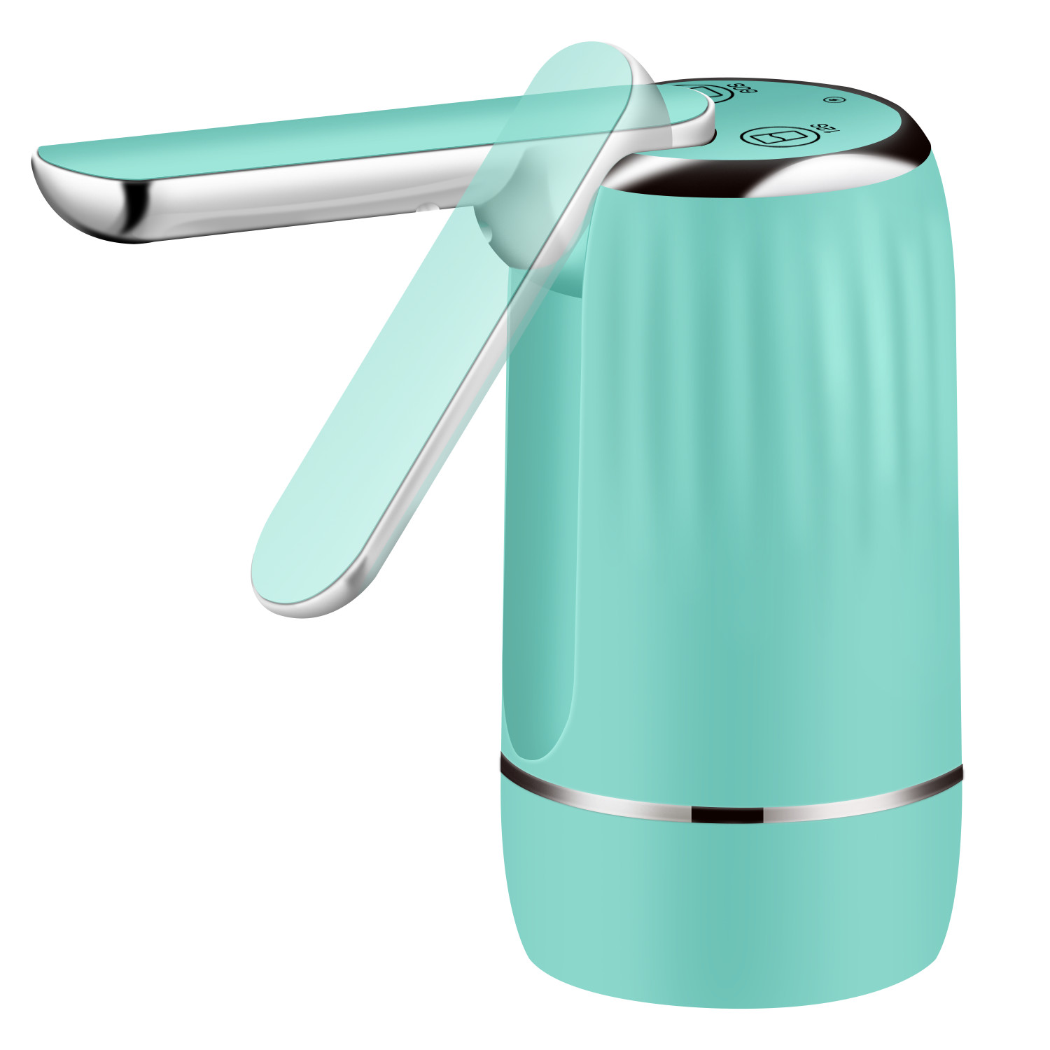 Free Standing Mobile Water Dispenser Sleek Green With Rapid 3 Hour Charge